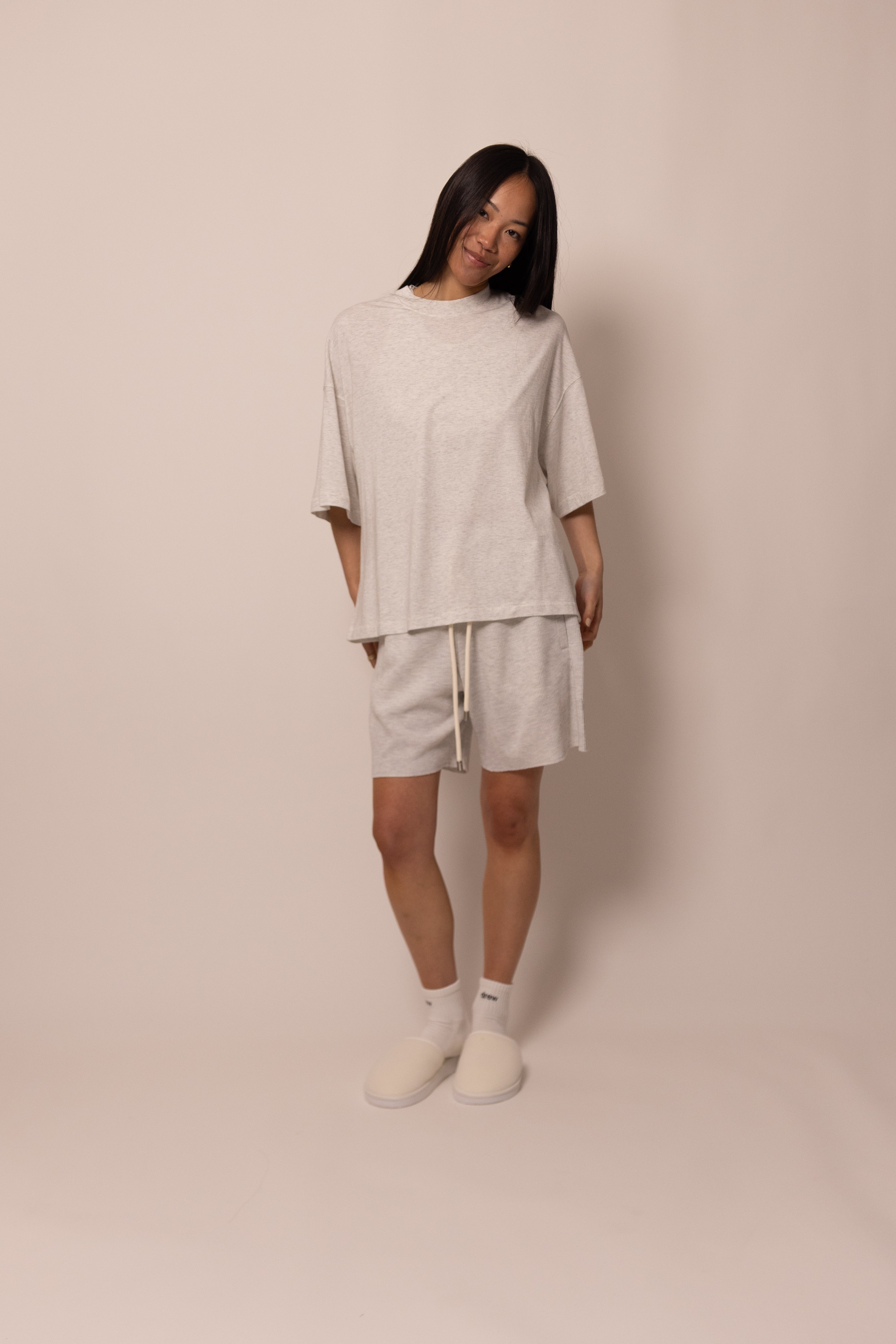 thermal sweatshort - ash – drew house