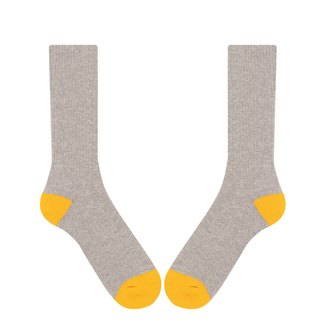 drew house socks 2pk - heather grey/off white
